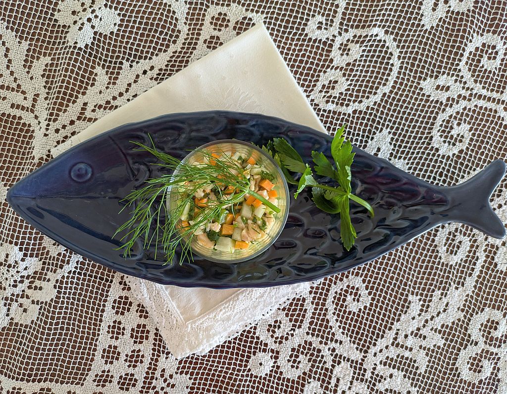 Gemüse-Fisch-Tatar